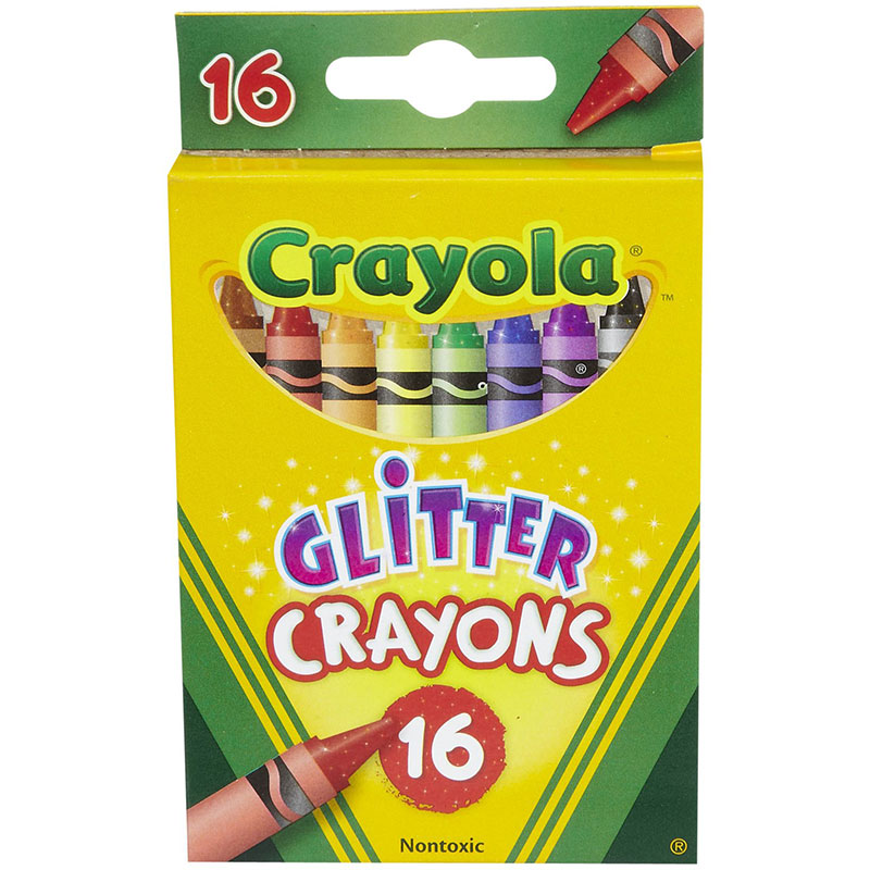 Crayola 16 db Csillámló Zsírkréta