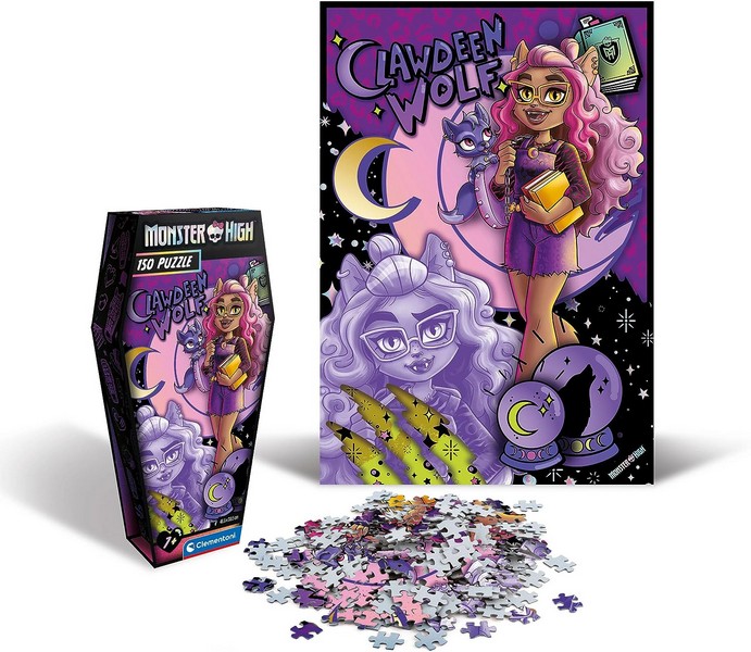 Clementoni Puzzle 150 db - Monster High Koporsó Clawdeen Wolf