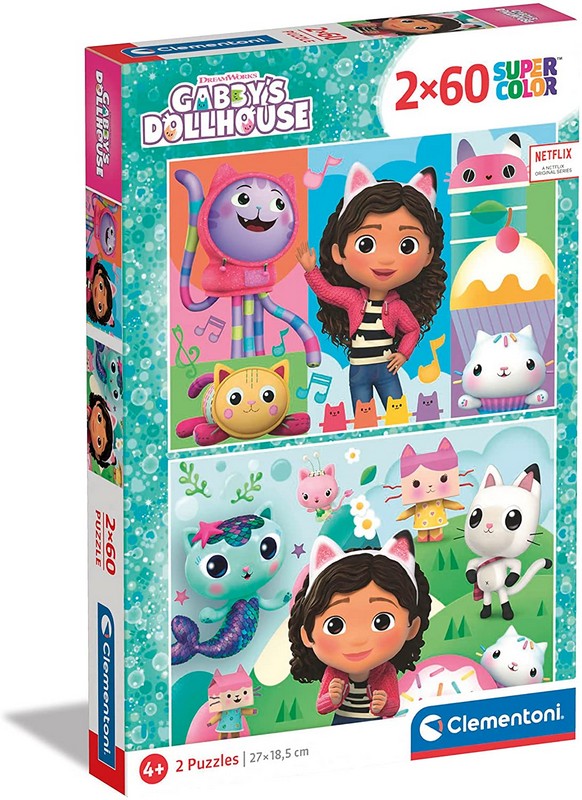 Clementoni Puzzle 2x60 db Supercolor - Gabi Babaháza