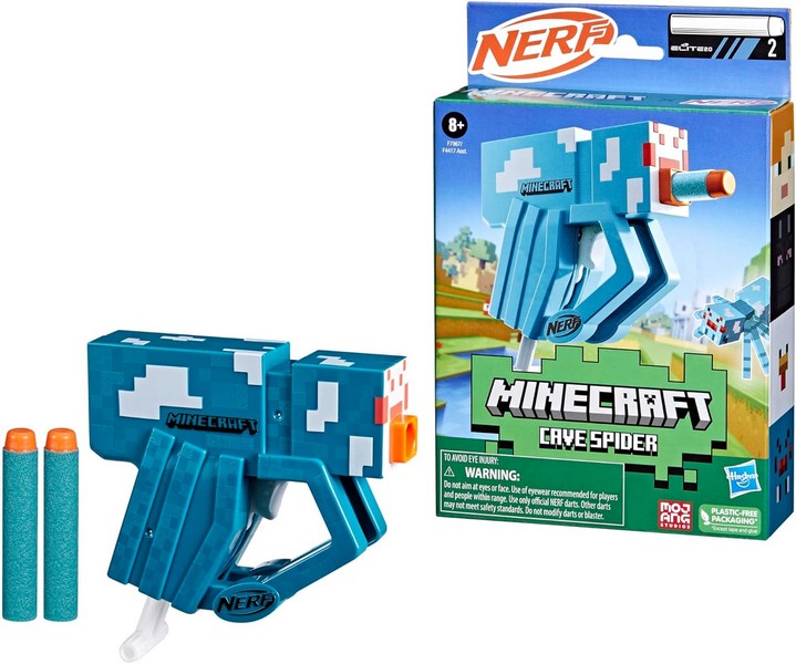 Nerf Microshots Minecraft - Cave Spider Szivacslövő Fegyver