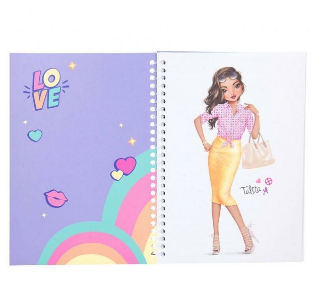 TopModel Zsebkifestő könyv lila