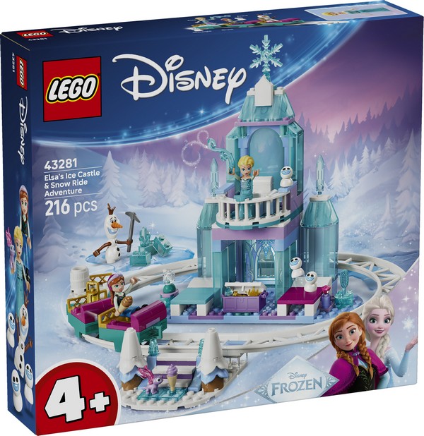 LEGO Disney Princess 43281 Elsa Jégkastélya És Szánkós Kalandjai
