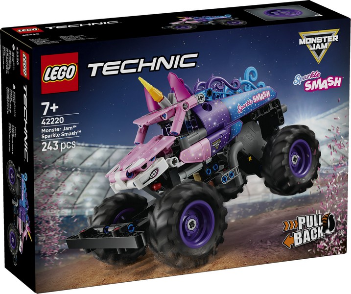 LEGO Technic 42220 Monster Jam™ Sparkle Smash™ - Hátrahúzhatós